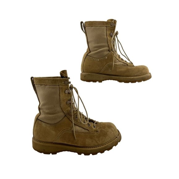 Bates | Shoes | Mens Bates Desert Tan Leather Round Toe Lace Up Combat ...